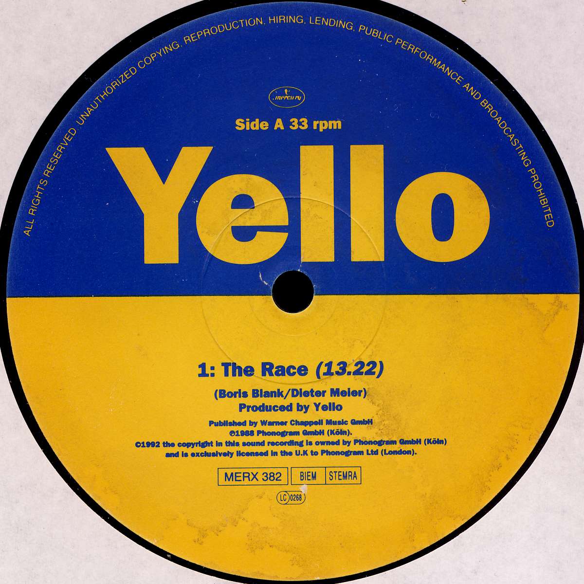Yello The race (Vinyl Records, LP, CD) on CDandLP